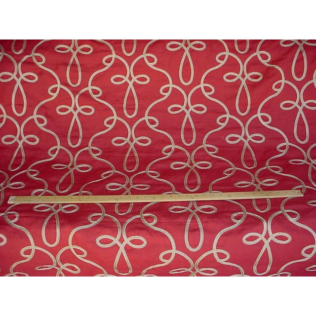 Traditional Lee Jofa Chirk Embroidery 19 Wine Drapery Upholstery Fabric ...