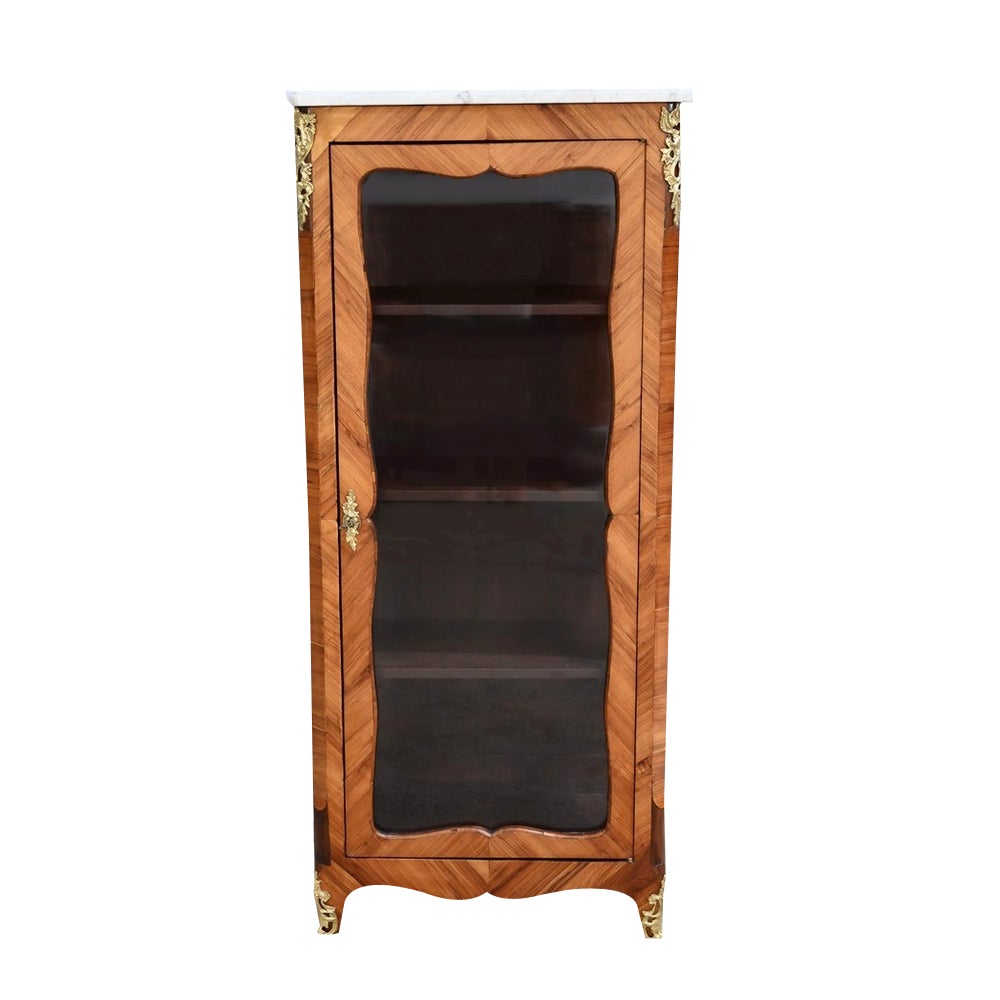 Little Late 19th Century Louis XV Showcase | Chairish
