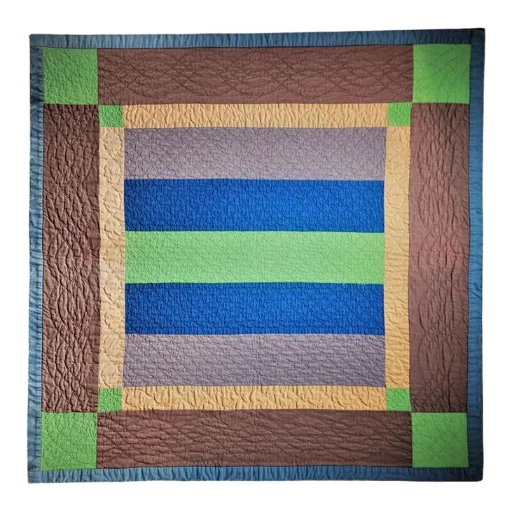 Amish Bars Crib Quilt From Pennsylvania | Chairish