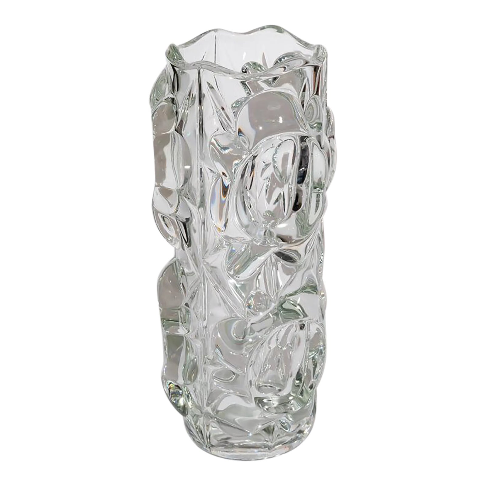 Vintage Czech Glass Vase, Frantisek Peceny for Hermanova Hut | Chairish