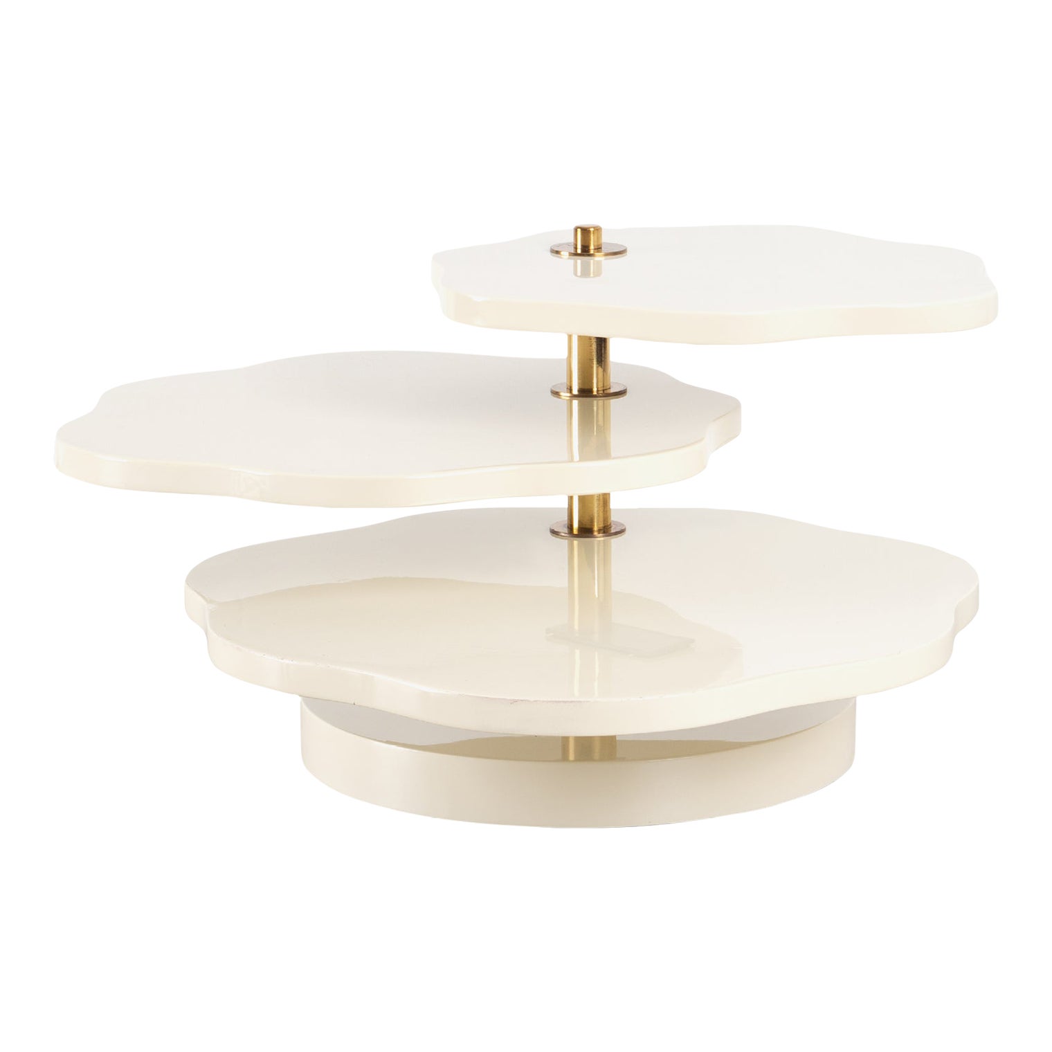 Rare Gabriella Crespi "Lotus Leaves" 1975 Adjustable Tiered Accent ...