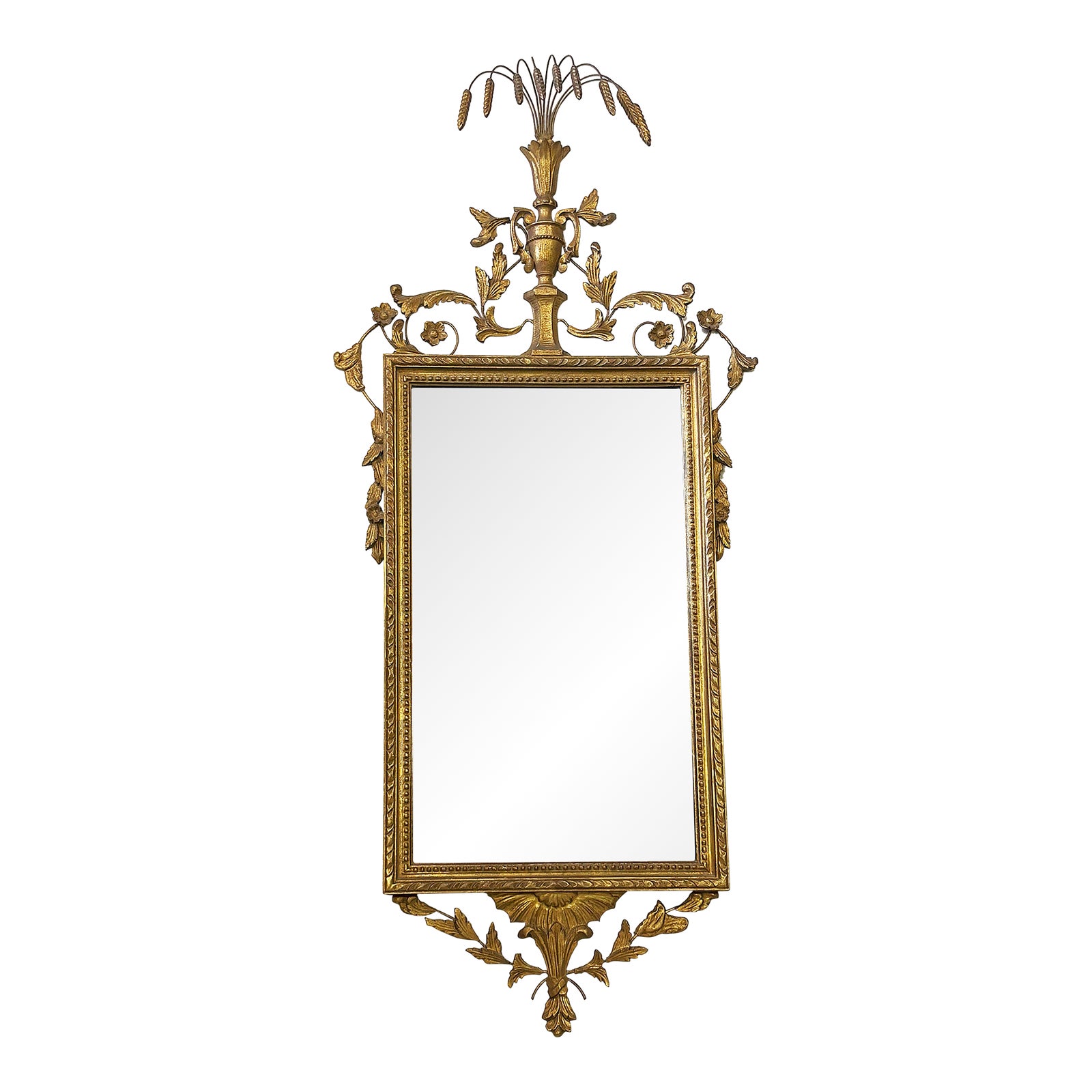 Early 20th Century Adams Federal Style Mirror With Wheat Sheaf and ...