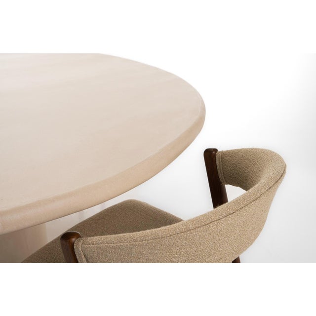 Contemporary Organic Shaped Natural Plaster Dining Table "Sami" 150 by ...
