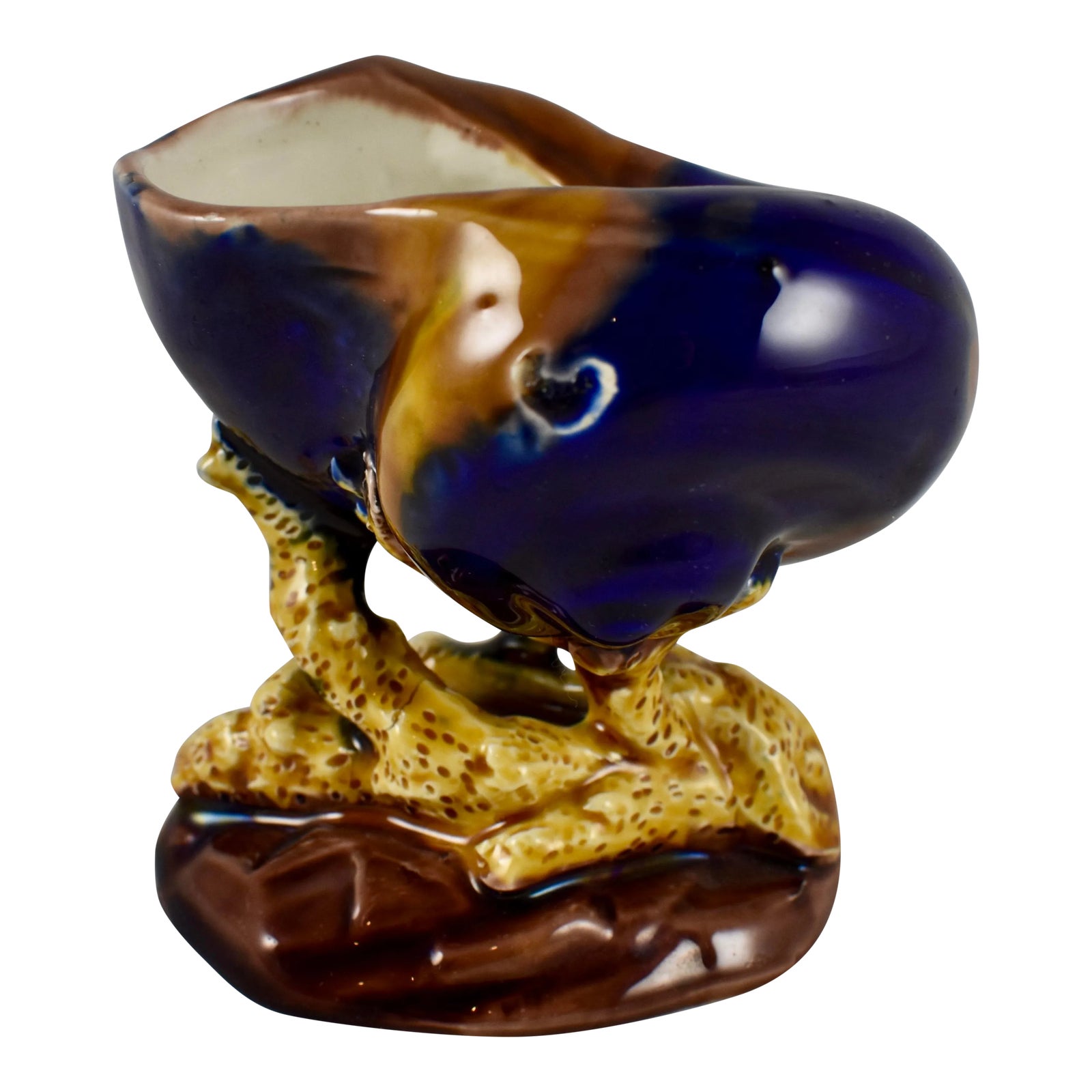 Early Wedgwood Majolica Snail Shell & Coral Salt Cellar, Circa 1872 ...