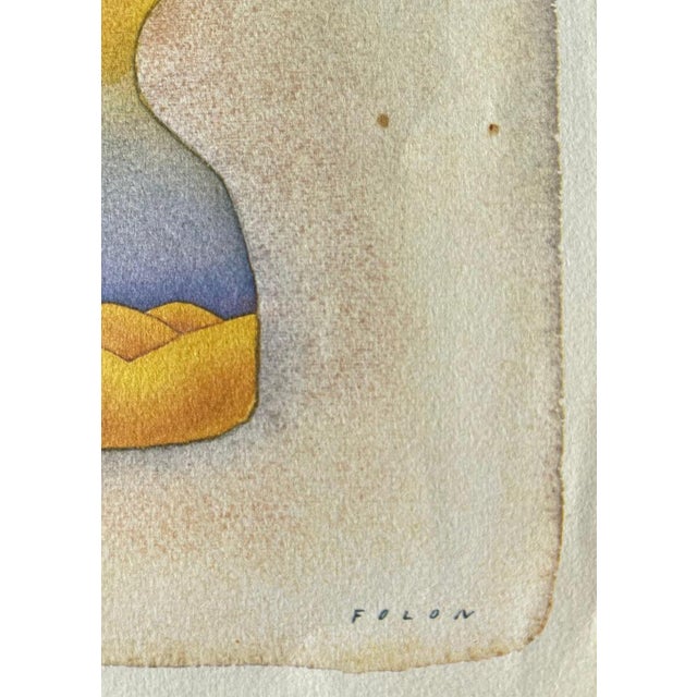 Jean-Michel Folon, Le sablier, Etching | Chairish