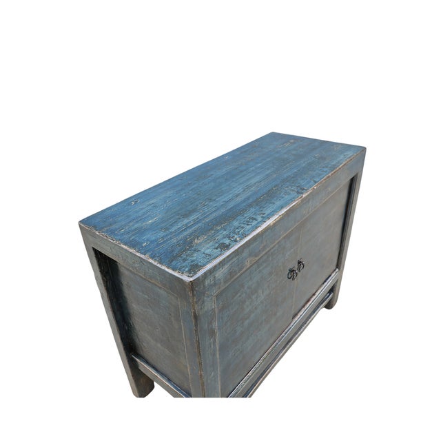 Vintage Chinese Painted Hall Cabinet | Chairish