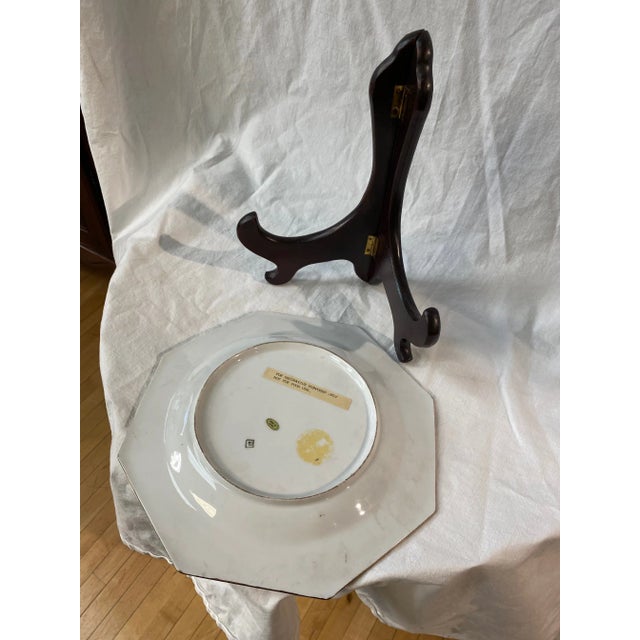 China Plate on Display Stand by Payne Imports | Chairish
