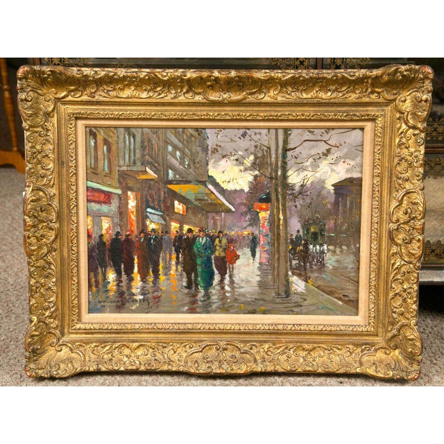 Manner Edward Cortes a Paris Street Scene | Chairish