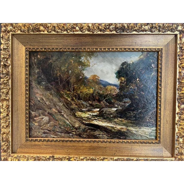 Joseph Vickers De Ville 1856-1925 Antique Framed Gwent, Wales Landscape ...