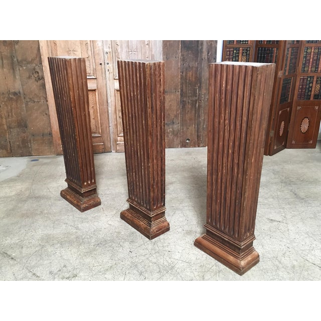 Antique Classical Wood Columns - Set of 3 | Chairish