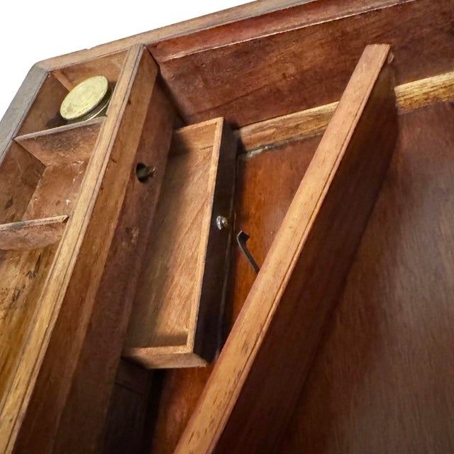 Late 19th Century Antique English Military Wooden Writing Lap Desk with ...