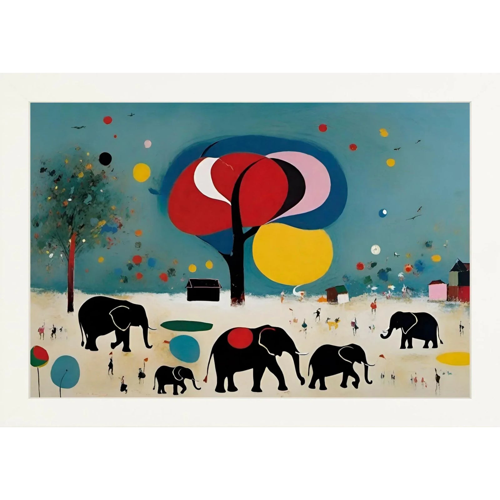 Elephant Tree Archival Framed Fine Art Print | Chairish