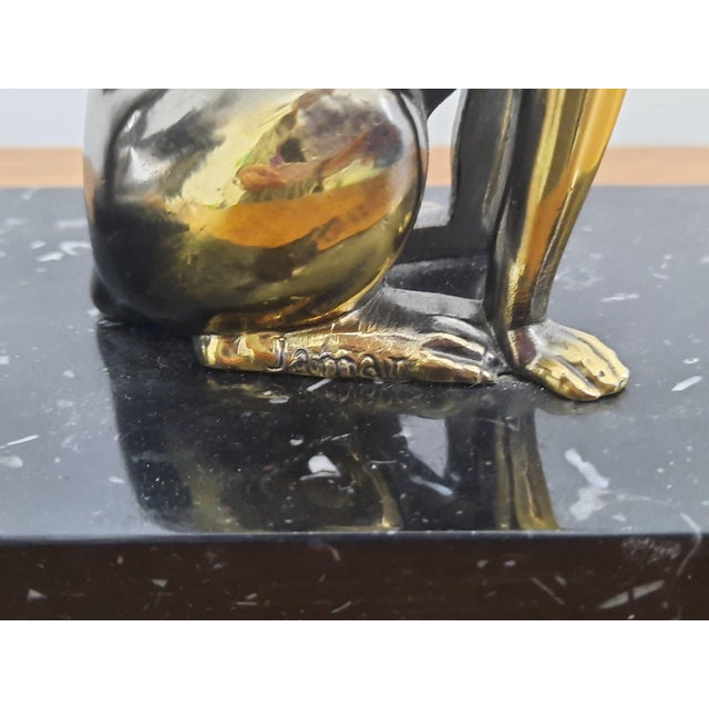 1930s Art Deco Figural Bookends Doberman Dogs by Jamar - a Pair | Chairish