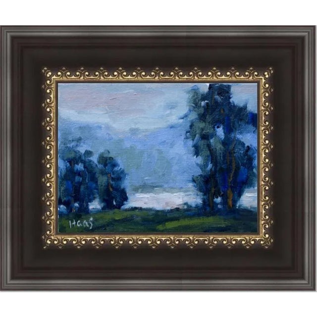 "Whitefish Montana" Contemporary Landscape Oil Painting | Chairish