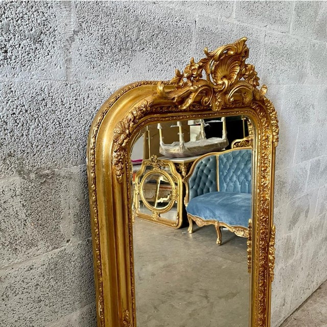 Vintage French Baroque Mirror | Chairish