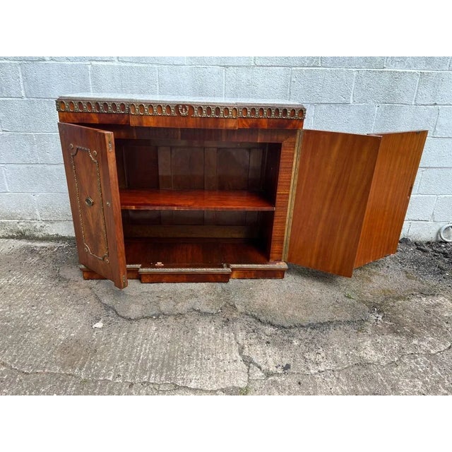 Early 20th Century Louis XVI Style Satinwood Parquetry Inlaid Marble ...