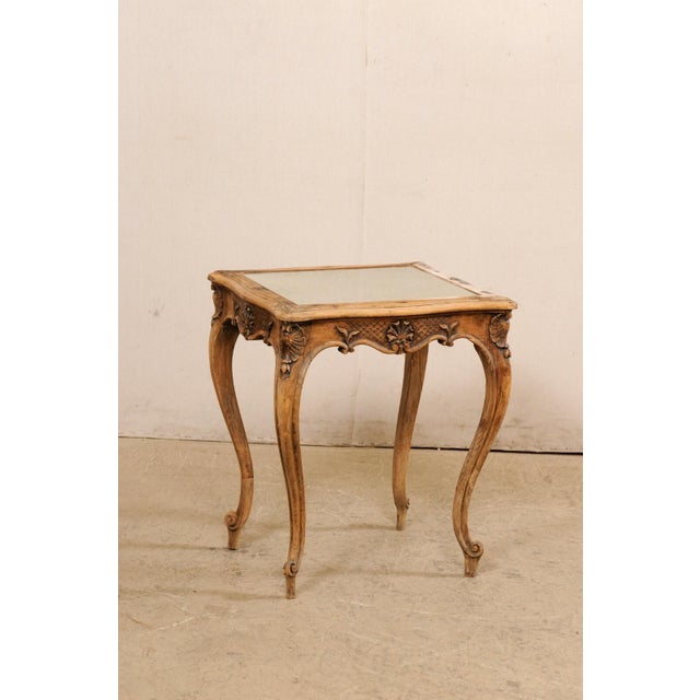 19th Century Petite French Mirror Top Table | Chairish
