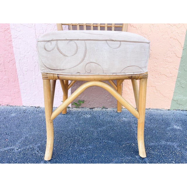 Palm Beach Regency Rattan Dining Set - Set of 5 | Chairish