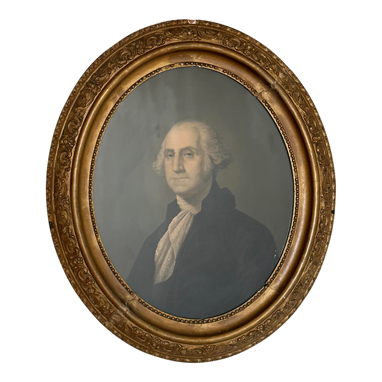1964 Chromolithograph Portrait of George Washington by e.c. Middleton ...