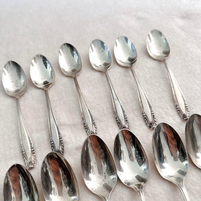 1960s Wallace Sterling Silver Stradivari Pattern Spoons - 12 Pieces ...