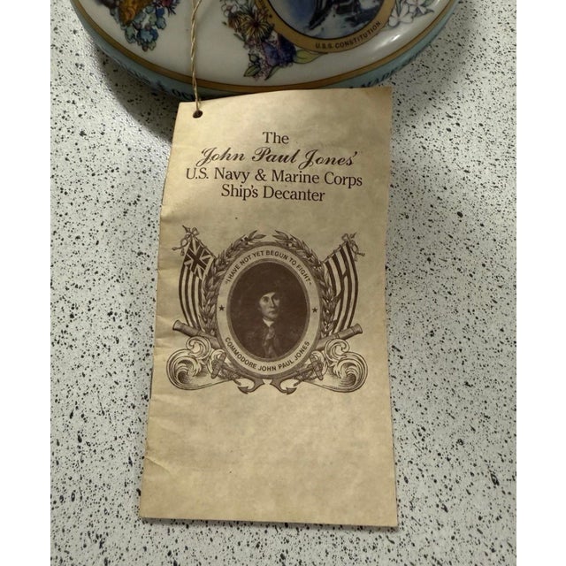 1920s Staffordshire the John Paul Jones Us Marine Ships Decanter ...