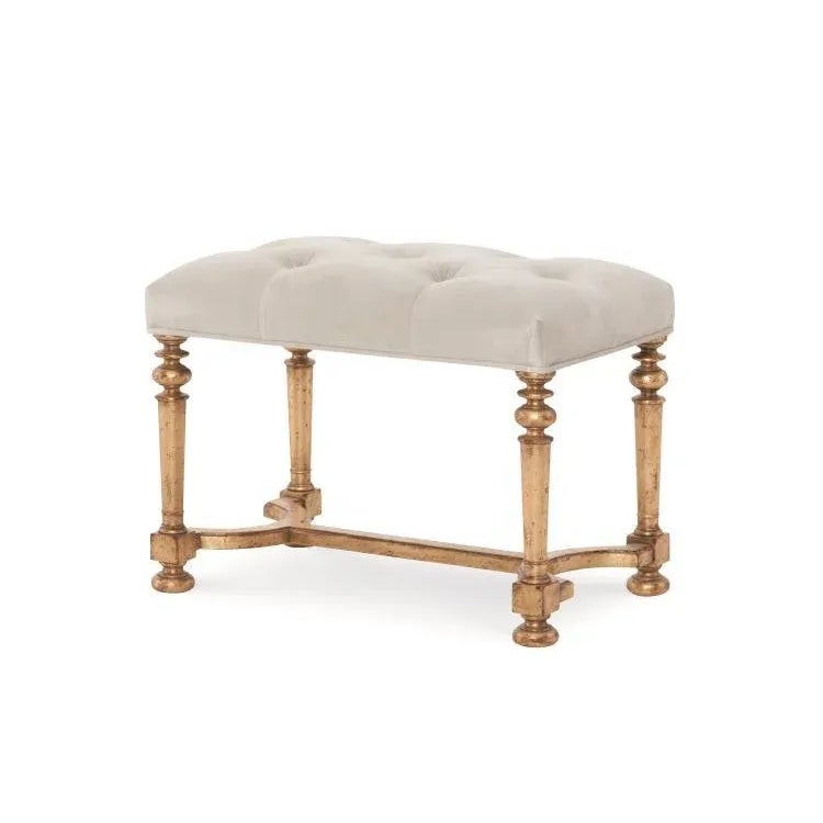 Century Furniture Hughes Tufted Bench, Gold Leaf | Chairish