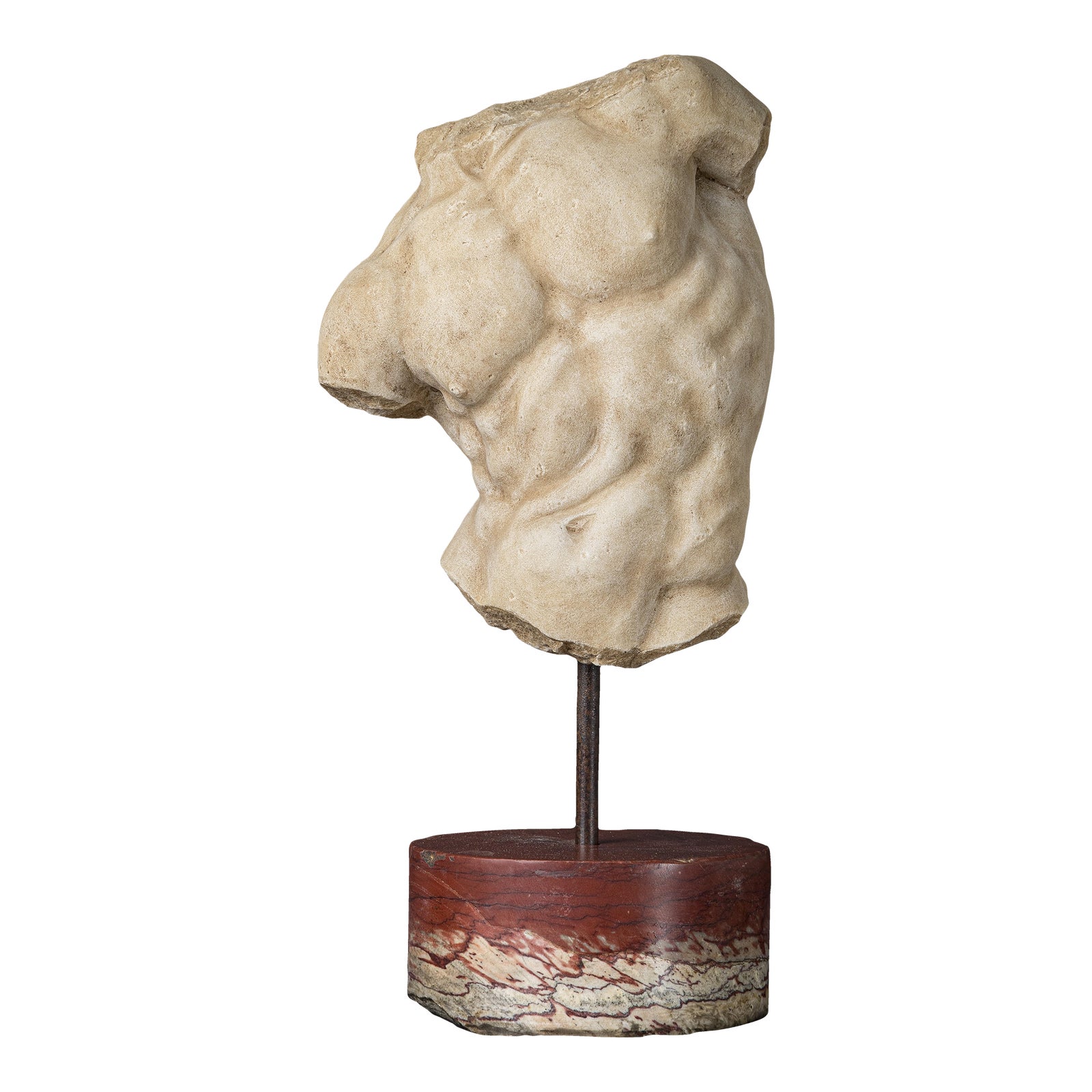 Late 19th Century Gaddi Torso, in Marble | Chairish