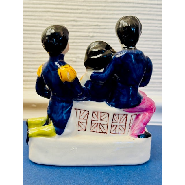 Antique Staffordshire Flatback Navy & Military Figurine Trio - "The ...