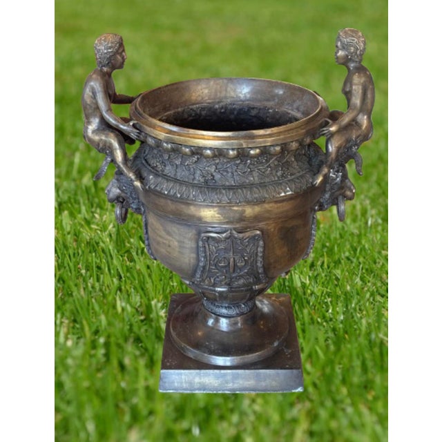 1960s Monumental Bronze Neo-Classical Urn | Chairish