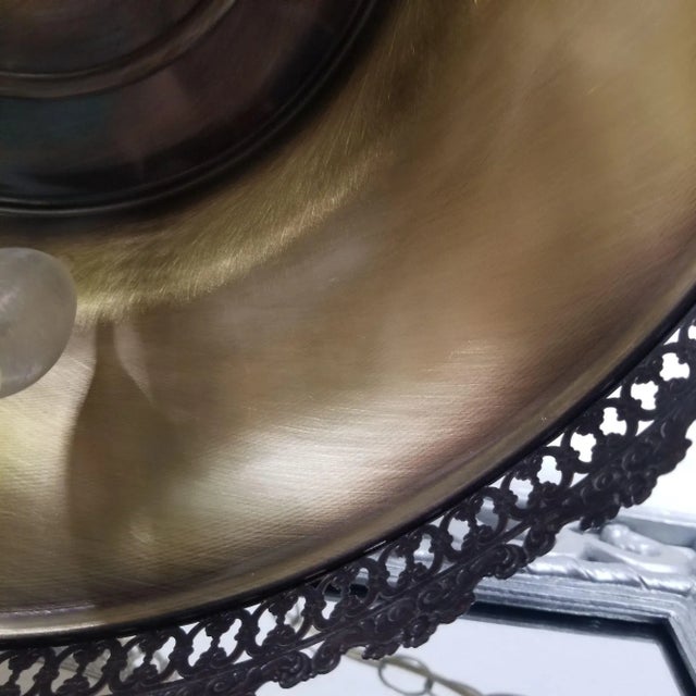 Mid 20th Century Bouillotte Toleware Metal Swag Lamp 6 Candelabra ...