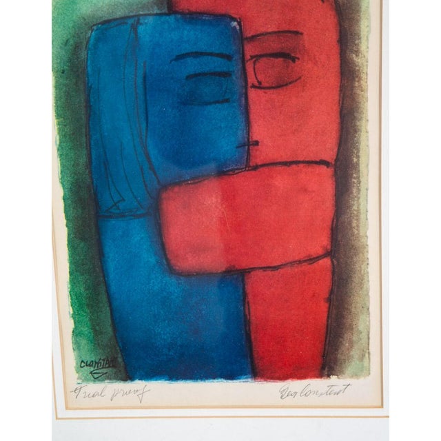 Mid Century Modern Gouache George Constant Art Abstract Signed Ap Color ...