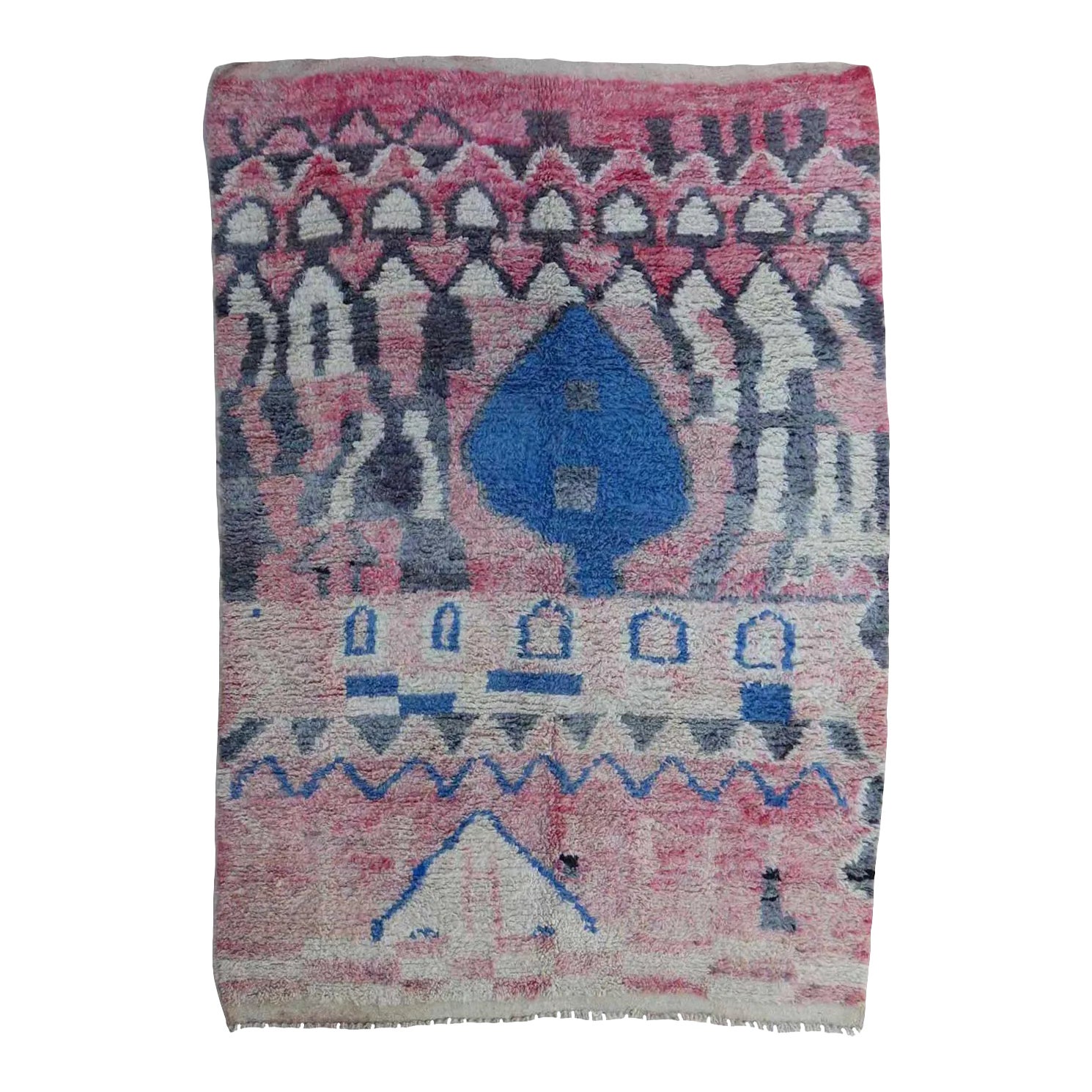 Vintage Pink Berber Rug | Chairish