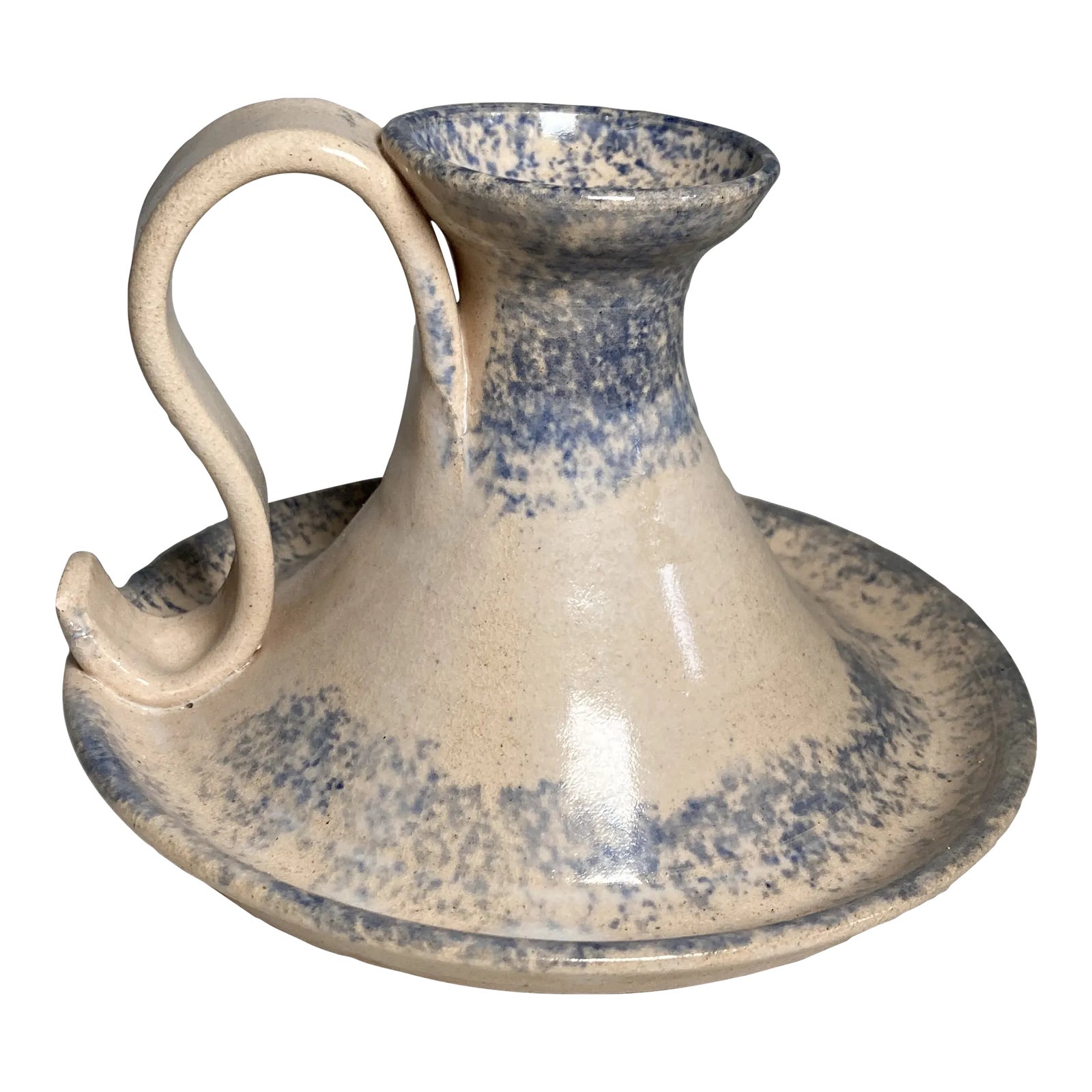 1980s Studio Art Think Pots Pottery Stick Candle Stick Holder | Chairish