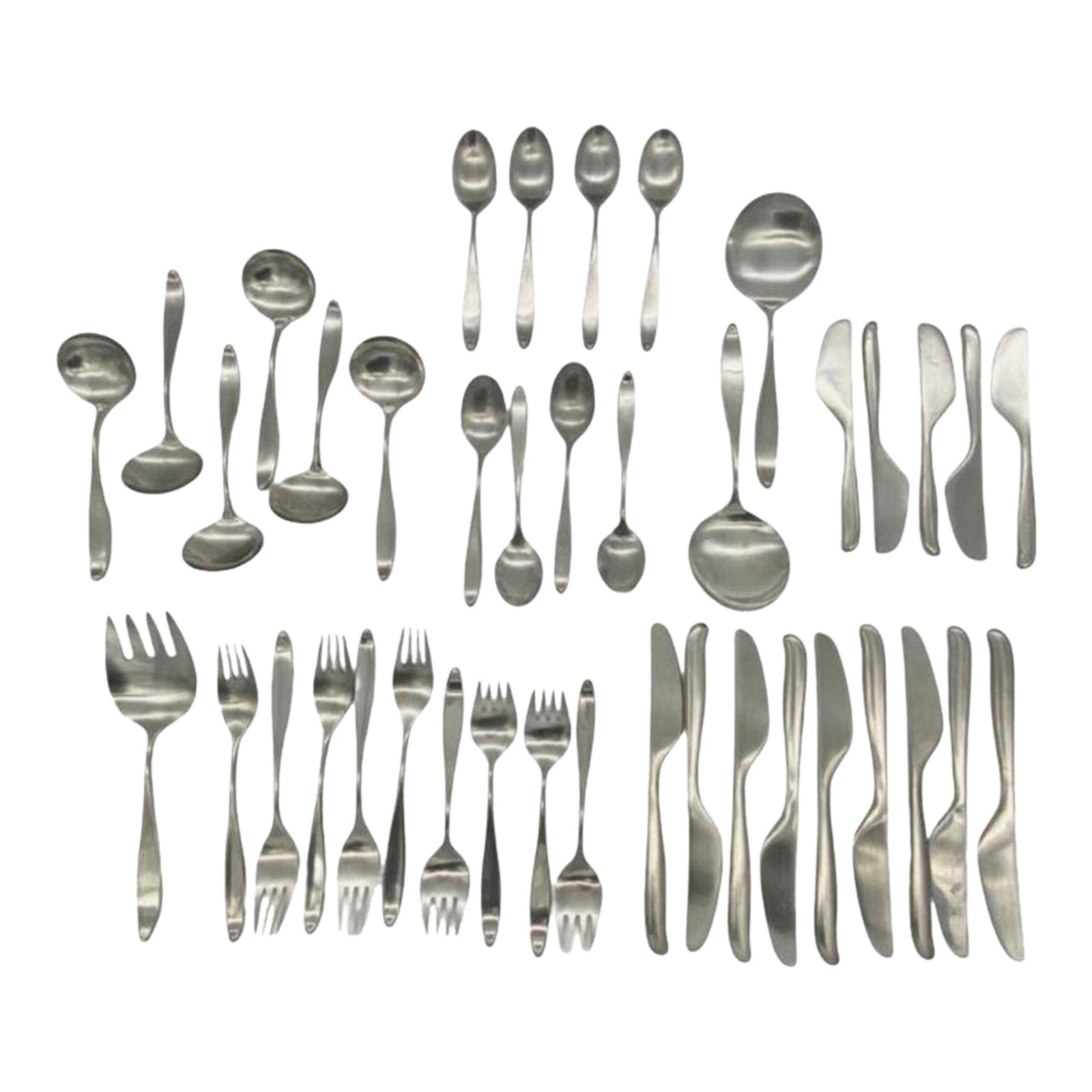 Don Wallace for Lauffer Design 2 Stainless Steel Set of 42 | Chairish
