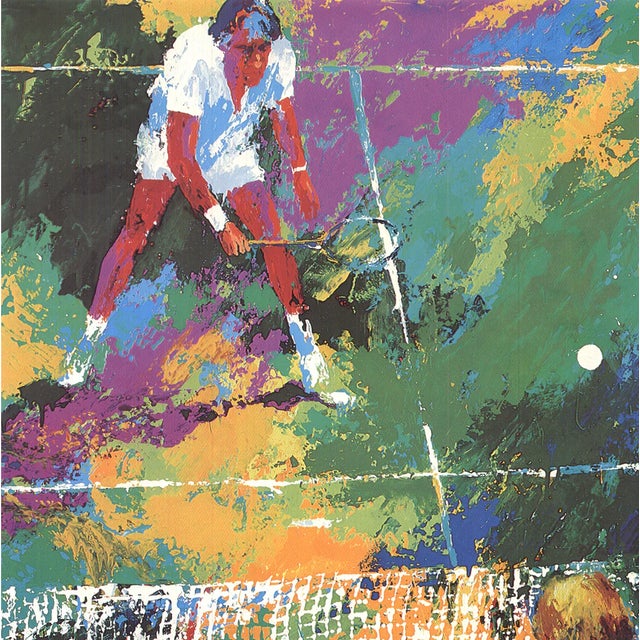 1977 LeRoy Neiman 'Tennis Match' Offset Lithograph | Chairish