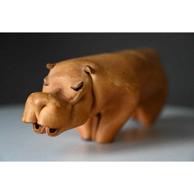 Leather Hippo Pair by Deru Germany, Circa 1960 | Chairish
