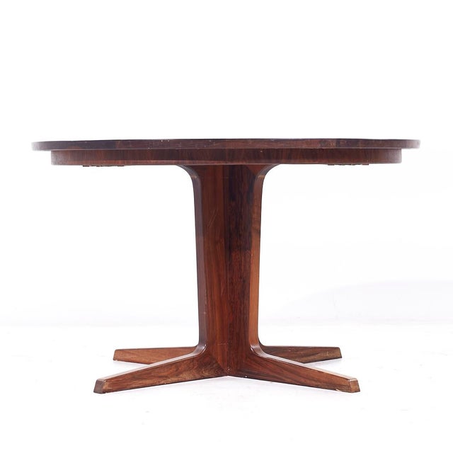 Bernhard Pedersen Mid Century Danish Rosewood Dining Table | Chairish