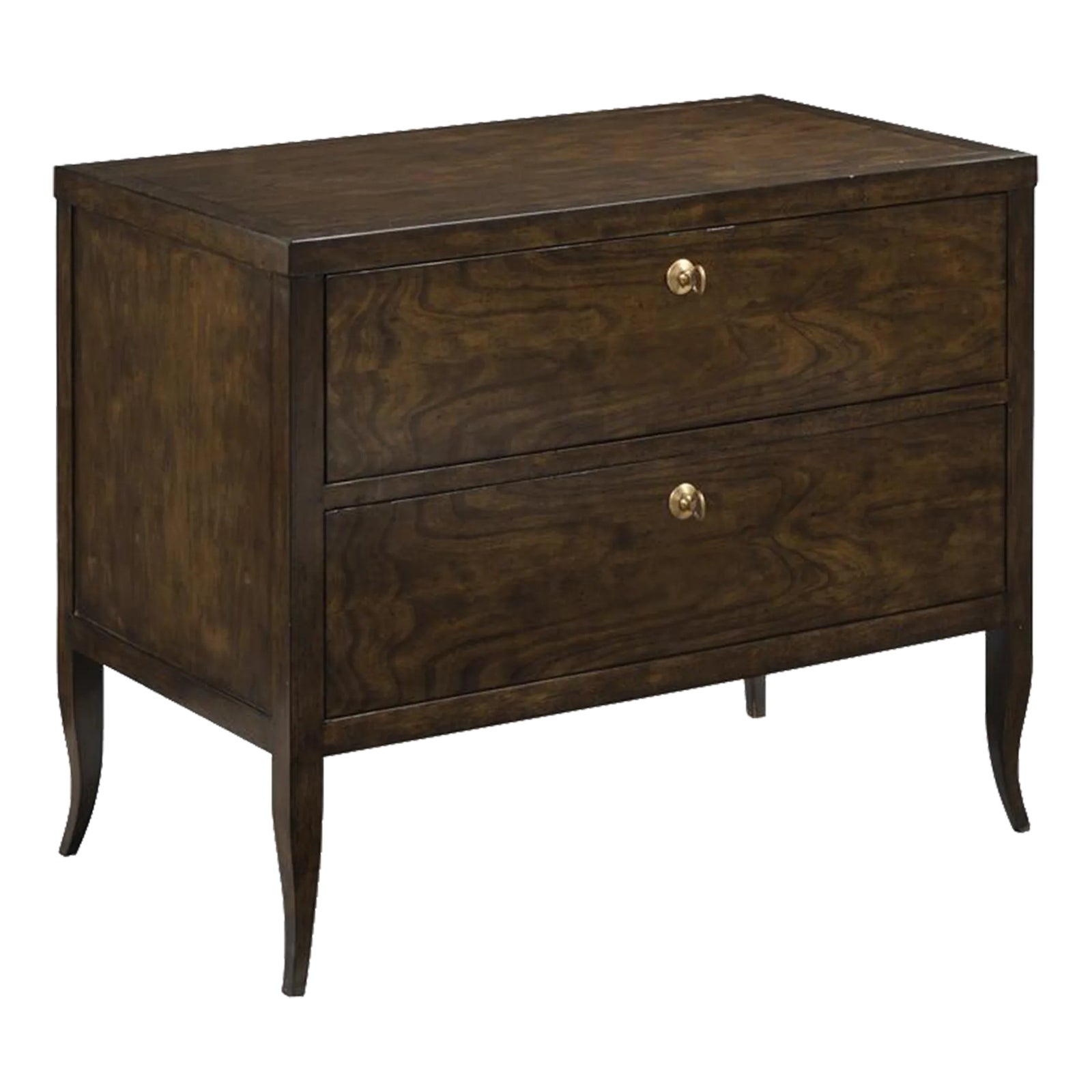 Woodbridge Furniture Sarah Bedside Chest, Mink Finish | Chairish