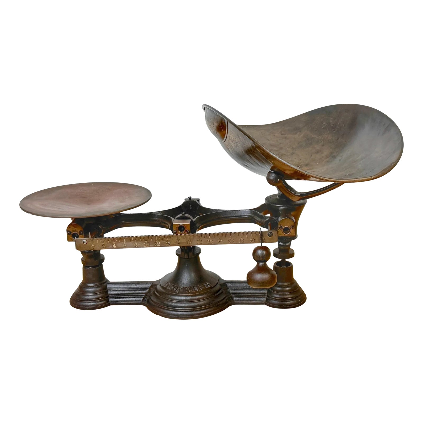 Henry Troemner Apothecary Cast Iron & Metal Balance Scale #1, Circa ...