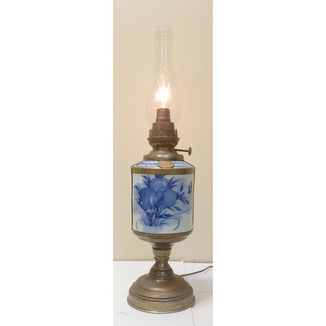 Single Converted Oil Lamp | Chairish