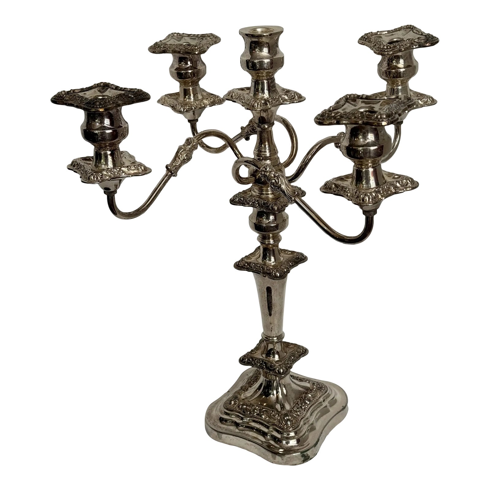 Antique 19th Century Sheffield Silver Co. Candelabrum, Circa 1877 ...