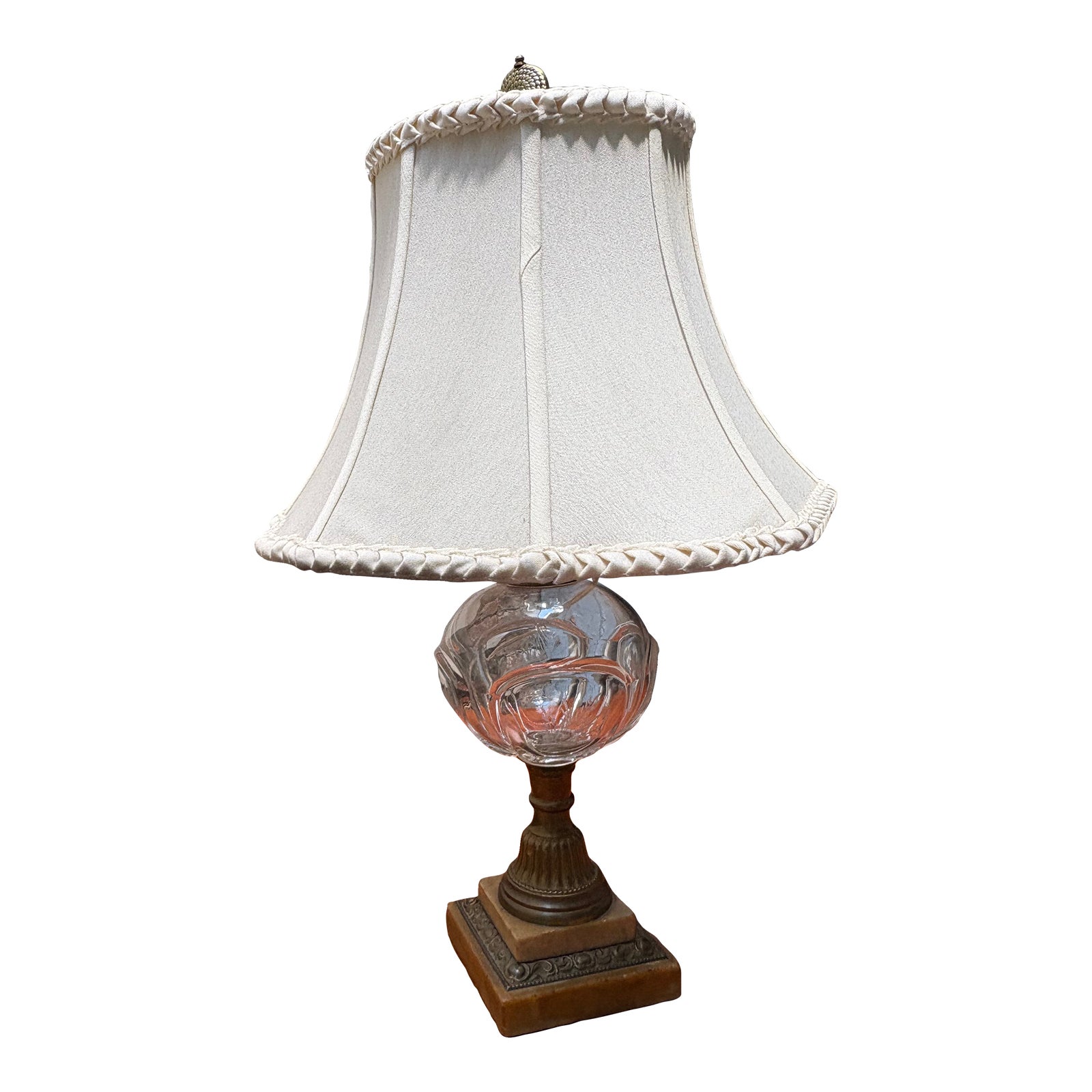 Mid-Century Modern Ceramic Hourglass Table Lamp | Chairish