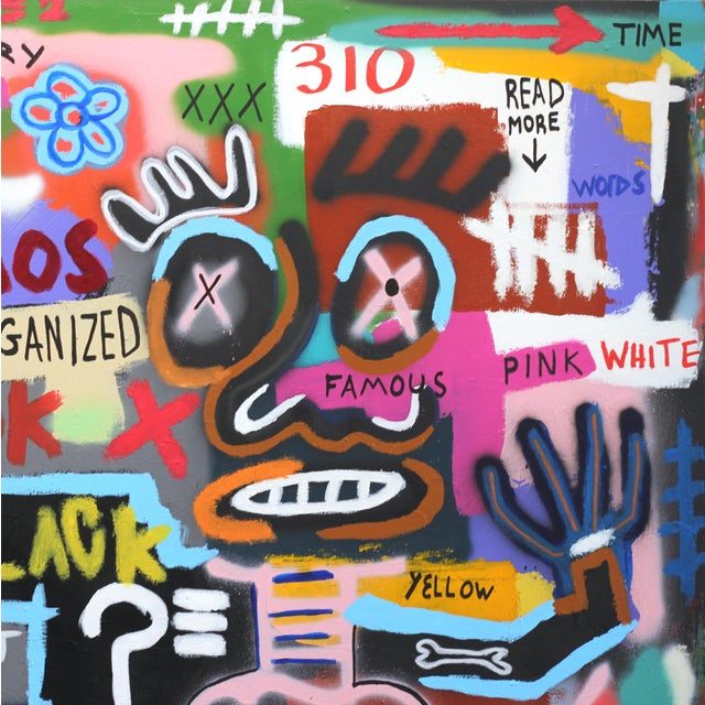 Large Colorful Original Artwork on Canvas "Placement" Contemporary ...