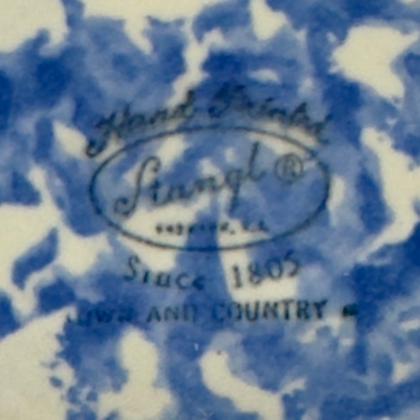 Mid-Century Stangl Town & Country Spongeware Cups & Saucers - Set of 4 ...