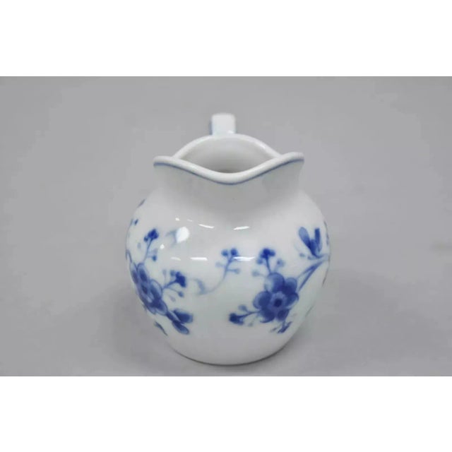 Circa 1900s Victoria Blue 7050 Porcelain Mini Creamer by Sigma | Chairish