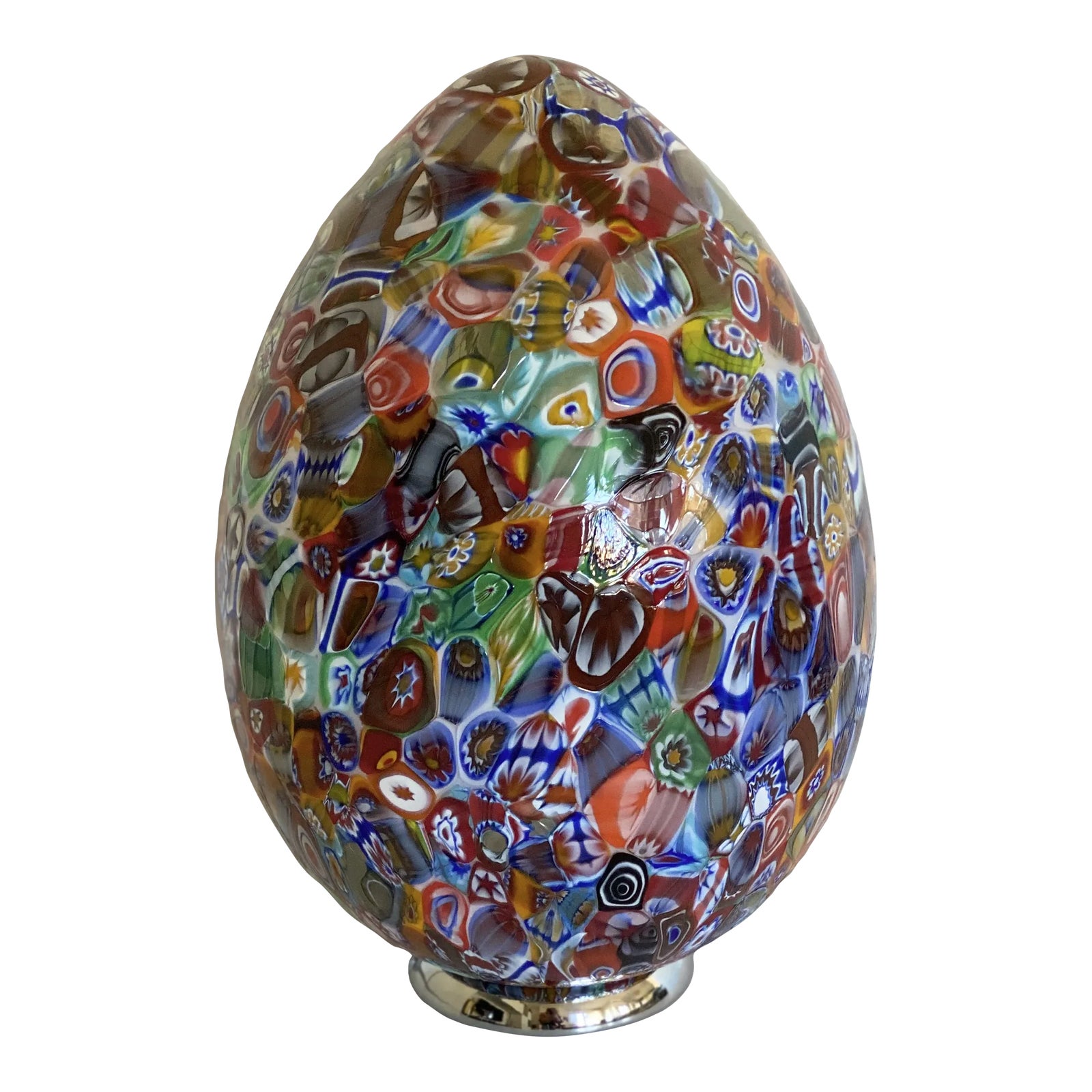 Contemporary Venetian Multicolored Millefiori Murrine Murano Glass Lamp ...
