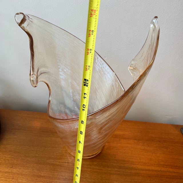 Glass Wave Vase | Chairish