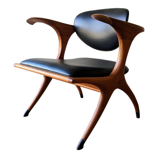 1950s Newly Upholstered Evert Södergren Sculptured Chair | Chairish