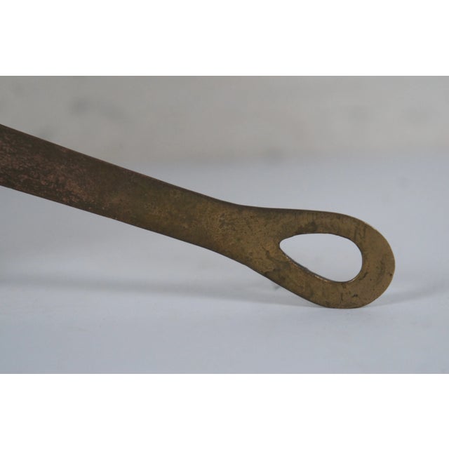 Vintage French Copper Sauce Pot Saute Pan Cookware Brass Handles | Chairish