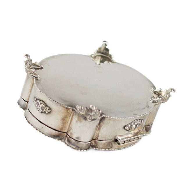 20th Century Baroque Italian Silver Jewelry Box | Chairish
